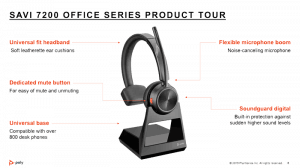 Poly Savi 7220 Headset | Buy Poly S7220 Headset 213020-01 HP 7W6D5AA#ABA